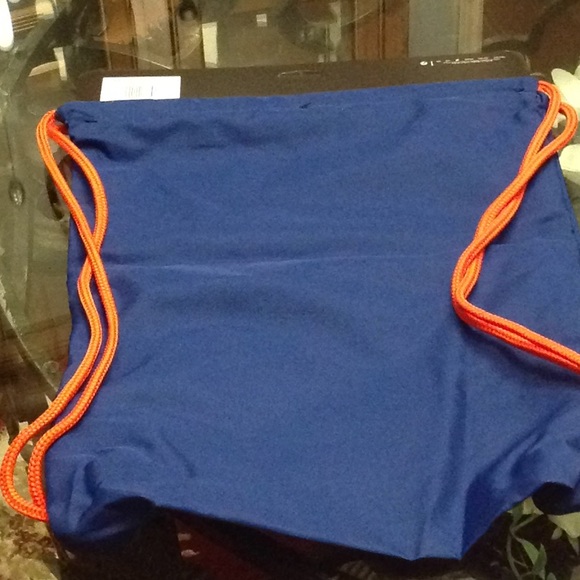 Nike | Bags | Nwt New Nike Blue Logo Drawstring Gym Sack Bag | Poshmark
